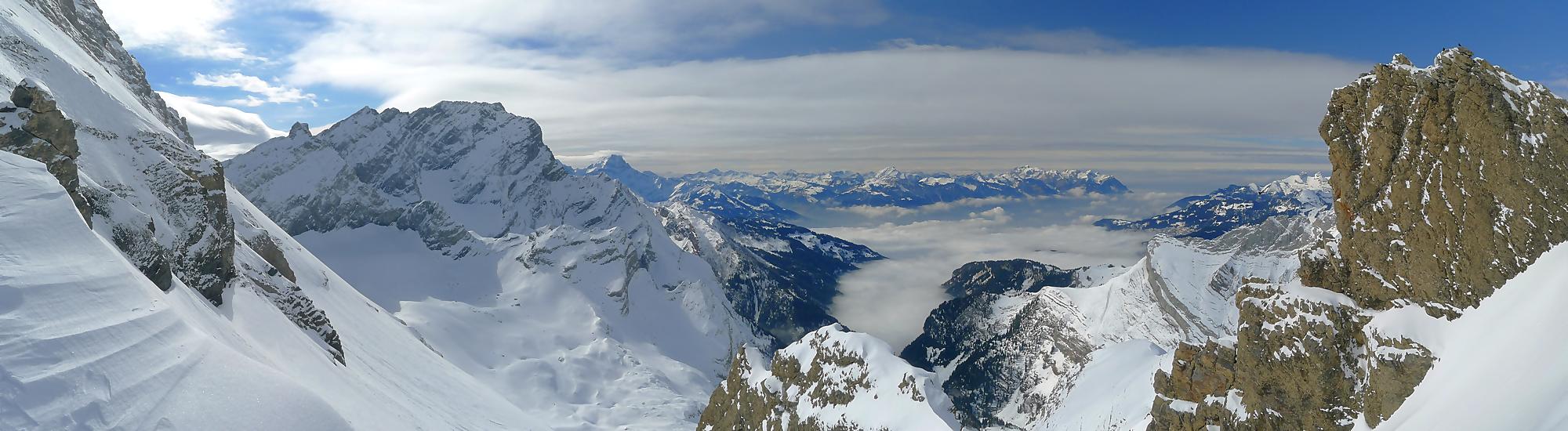 Ski de randonnée au col des Chamois depuis Cergnement, Solalex ...