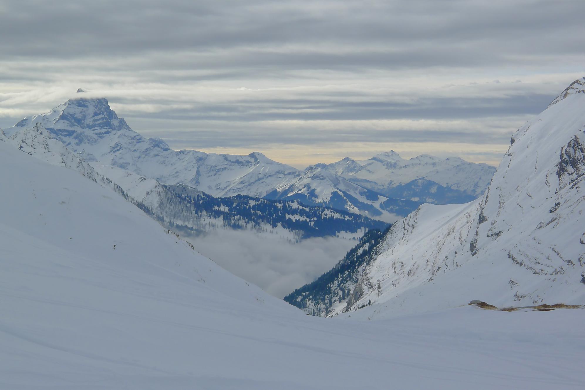 Ski de randonnée au col des Chamois depuis Cergnement, Solalex ...