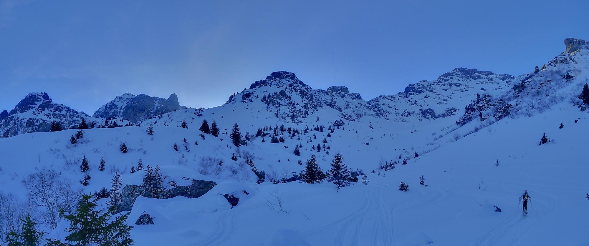 Randonnée en skis à la Croix de Belledonne, depuis les Granges de ...