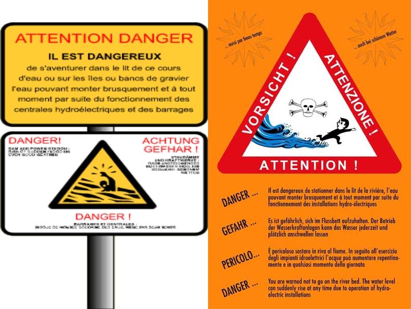 Purges d’eau des barrages : attention danger – Transpiree