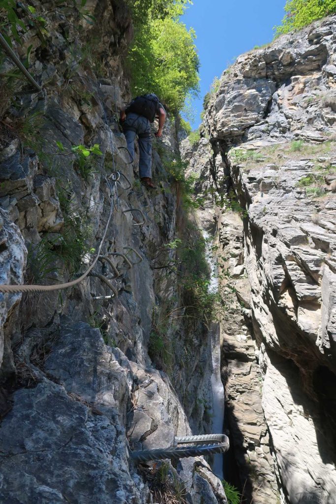 Via Ferrata Farinetta à Saillon – Transpiree