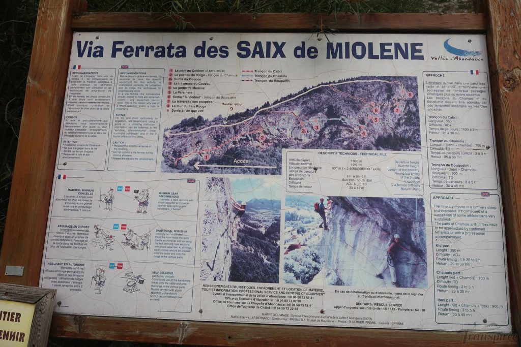 Via Ferrata des Saix de Miolene dans le val d’Abondance – Transpiree