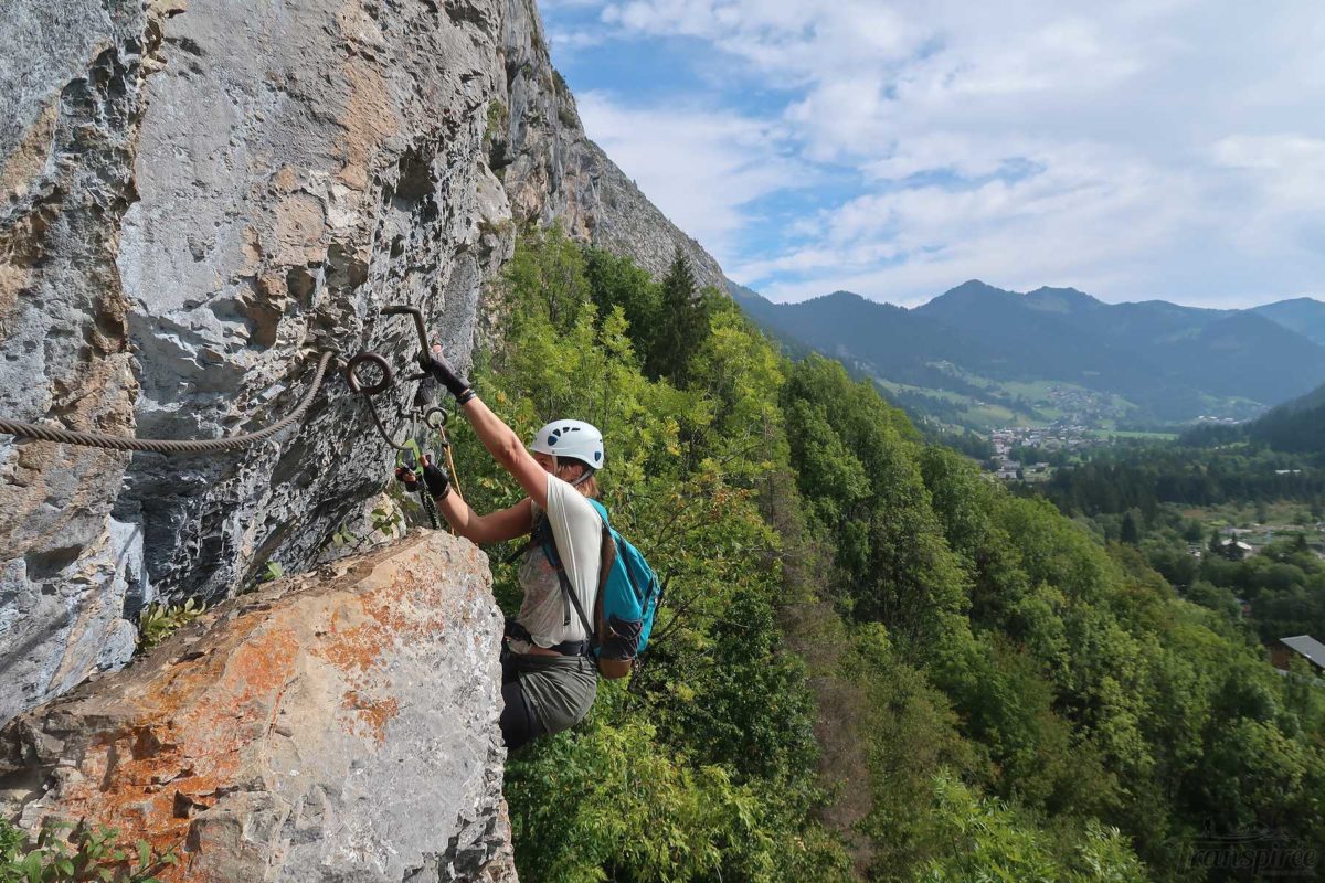 Via Ferrata des Saix de Miolene dans le val d’Abondance – Transpiree
