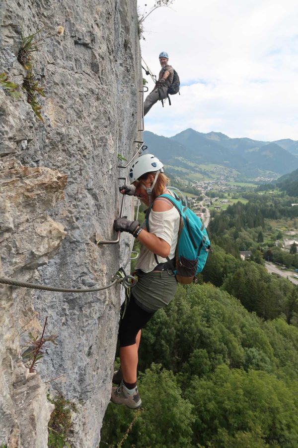 Via Ferrata des Saix de Miolene dans le val d’Abondance – Transpiree
